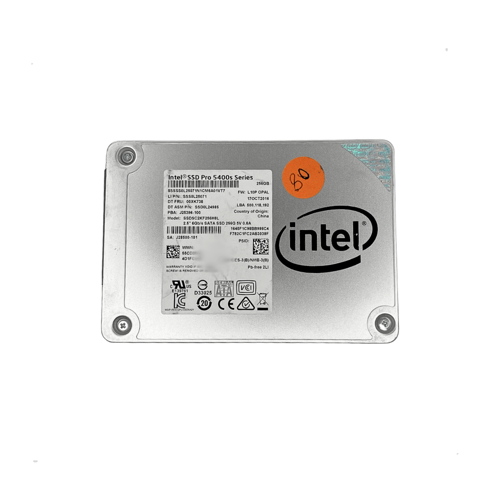 Disco Solido Interno Intel 256Gb 6Gb/s SATA – 00XK738 - Chypps Tecnologia